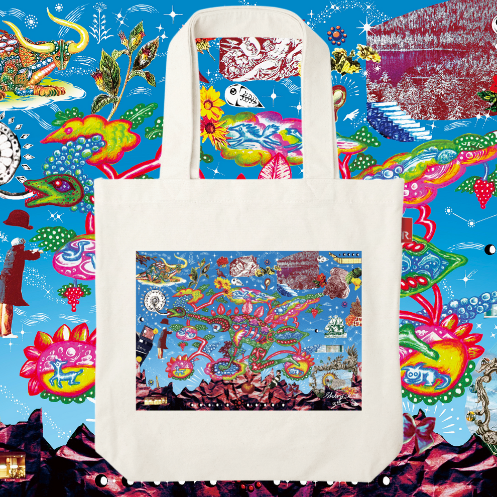 ROOTOTE meets 10 SENSE / カンダシンジ 「青い宇宙トートバッグ」 / 001404 – ROOTOTE GALLERY_EDITION